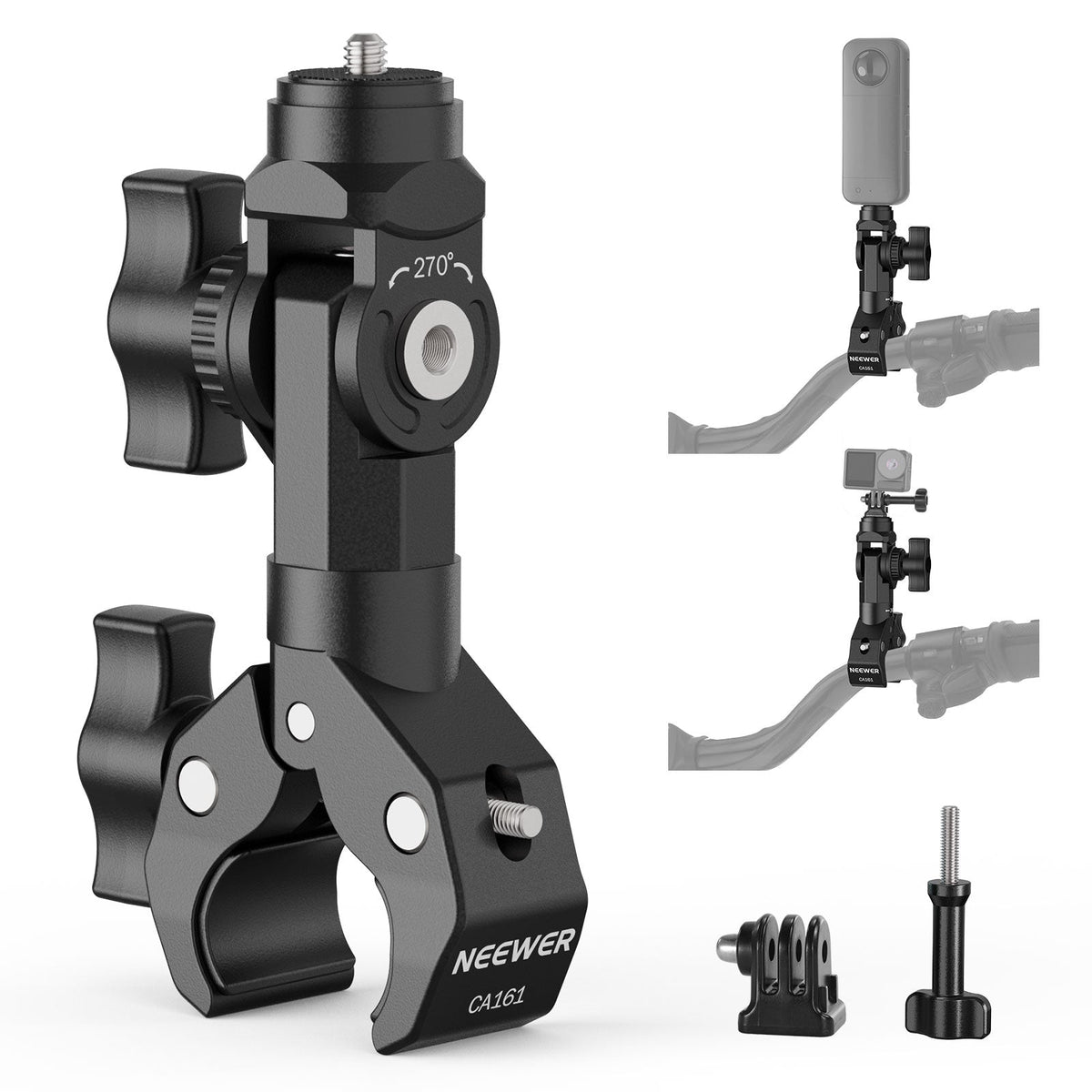 NEEWER CA161 Motorcycle Action Camera Clamp Mount Kit – NEEWER.AU