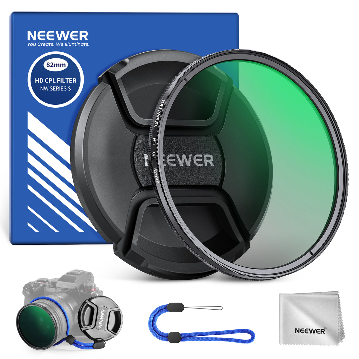 NEEWER Photography CPL Filter with Lens Cap - NEEWER