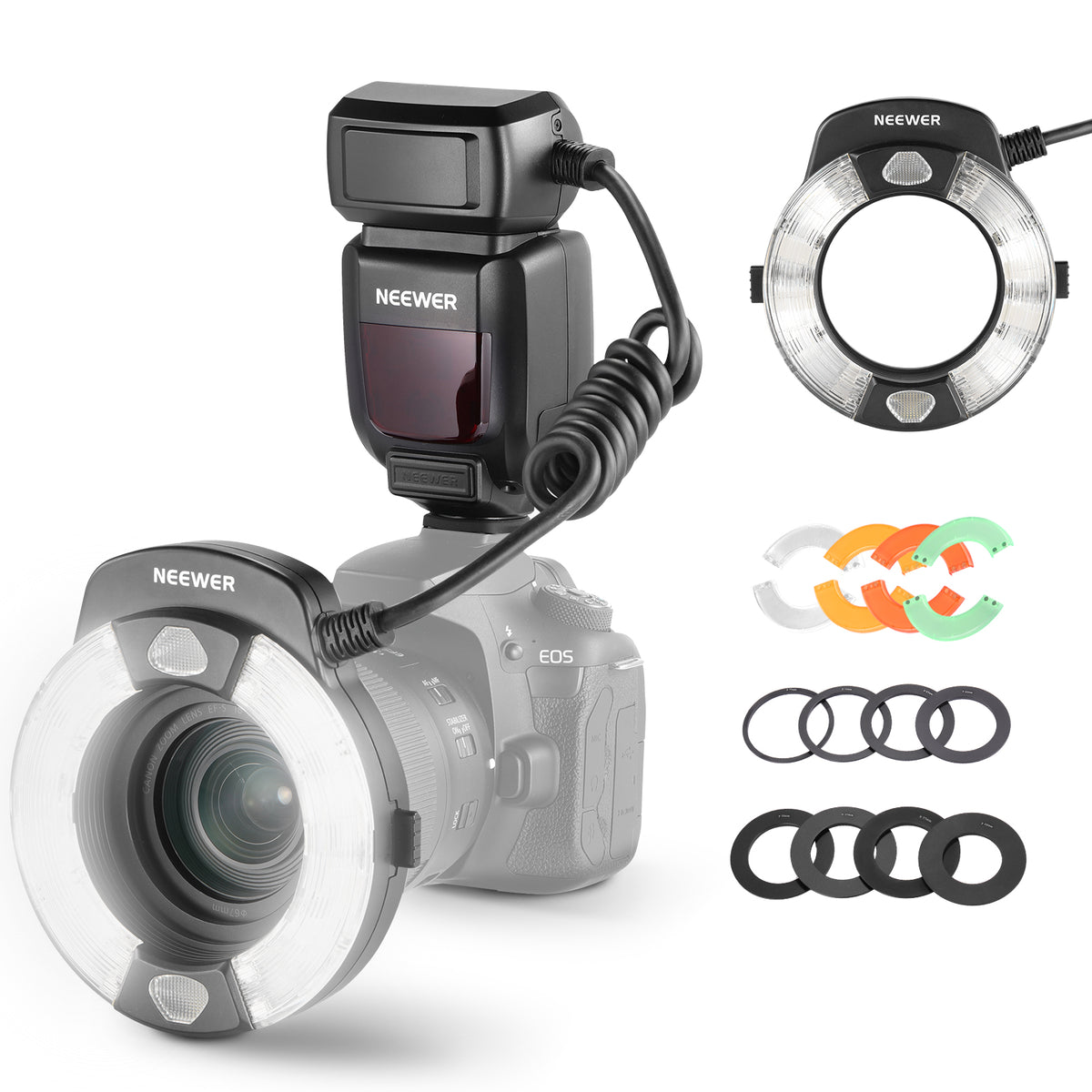 NEEWER RF1 76Ws 5600K GN15 E-TTL II Marco Ring Flash – NEEWER.AU