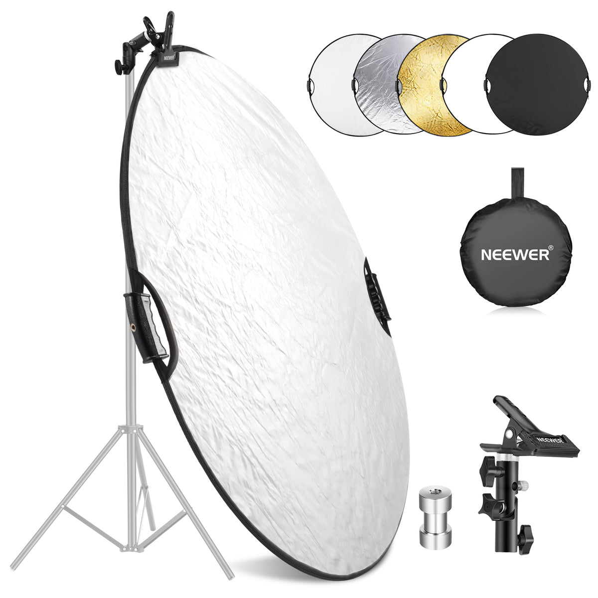 NEEWER RF-80II 5 In 1 Light Reflectors with Clamp & Hand Grips - NEEWER ...