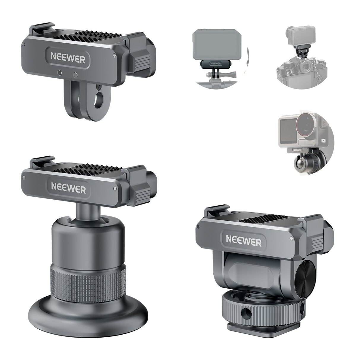 NEEWER AC011+AC012+AC013 Mount Kit For Action 5 Pro/4/3 – NEEWER.AU