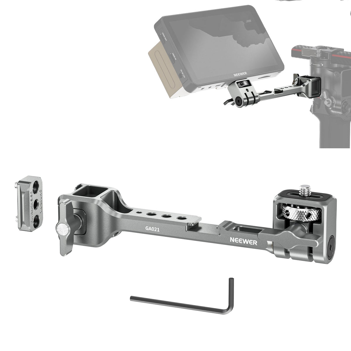 NEEWER GA021 360° Rotatable NATO Monitor Mount for RS/Ronin Gimbal ...