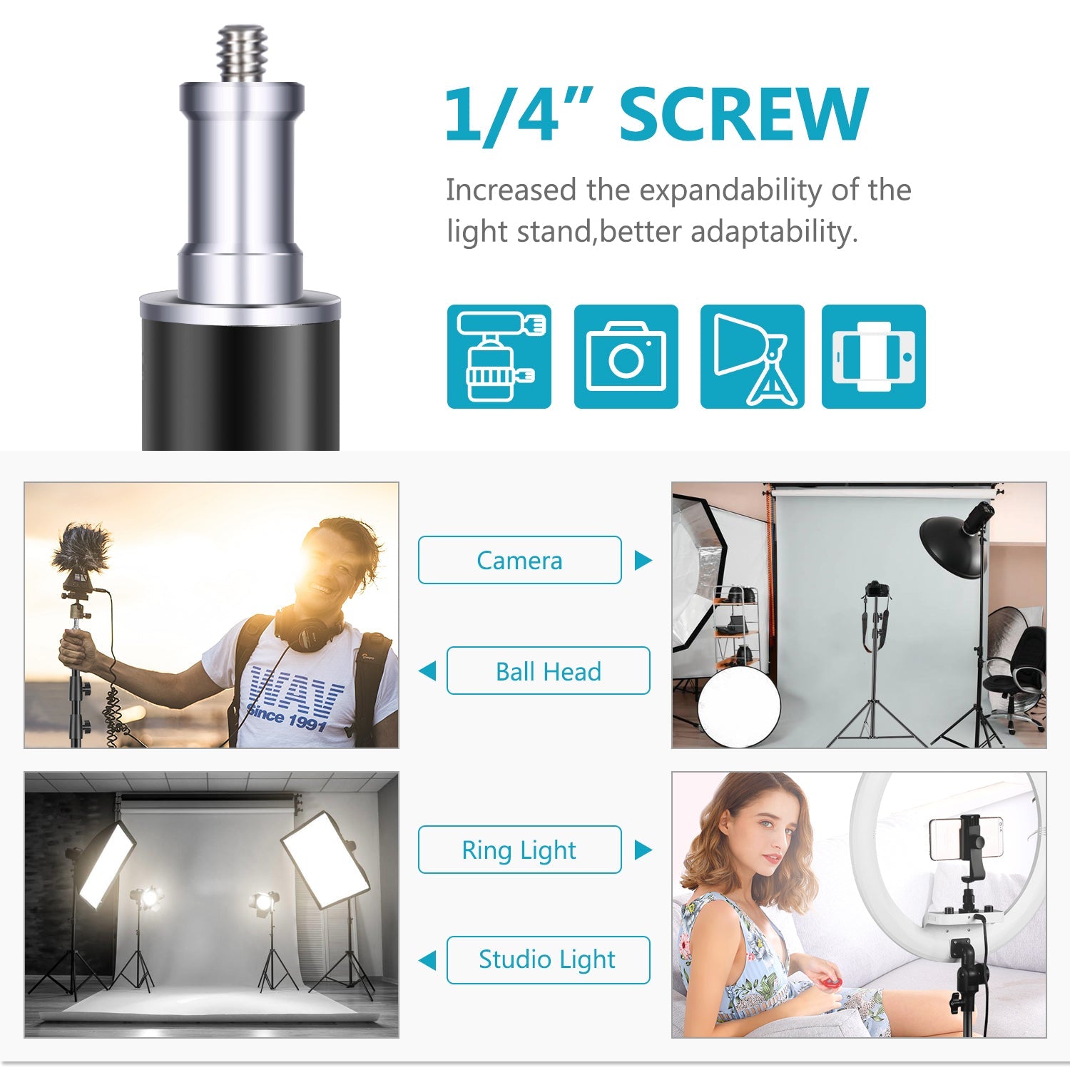 NEEWER 2 Pack 300cm Light Stand Kit - NEEWER – neewer.com