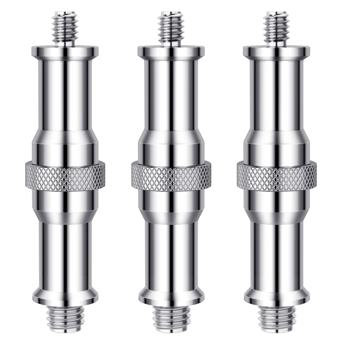 NEEWER Standard 1/4” to 3/8” Metal Male Converter Threaded Screw Adapt ...