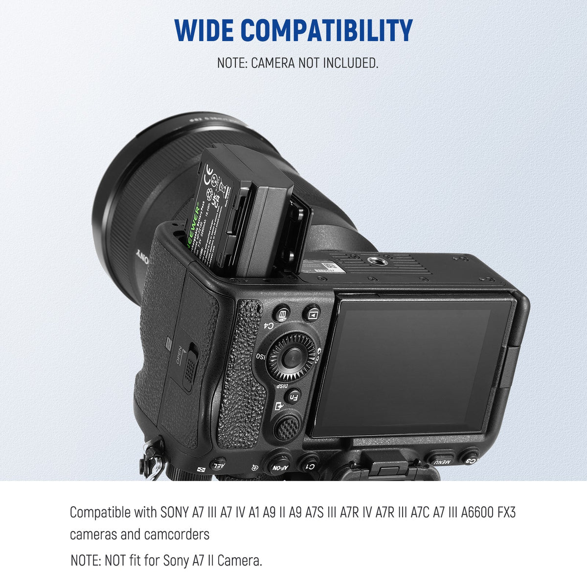 NEEWER 2280mAh NP-FZ100 Replacement Battery Charger Set - NEEWER – NEEWER.AU