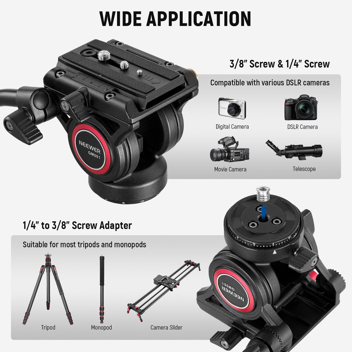 Tripod Heads and Accessories – NEEWER.AU