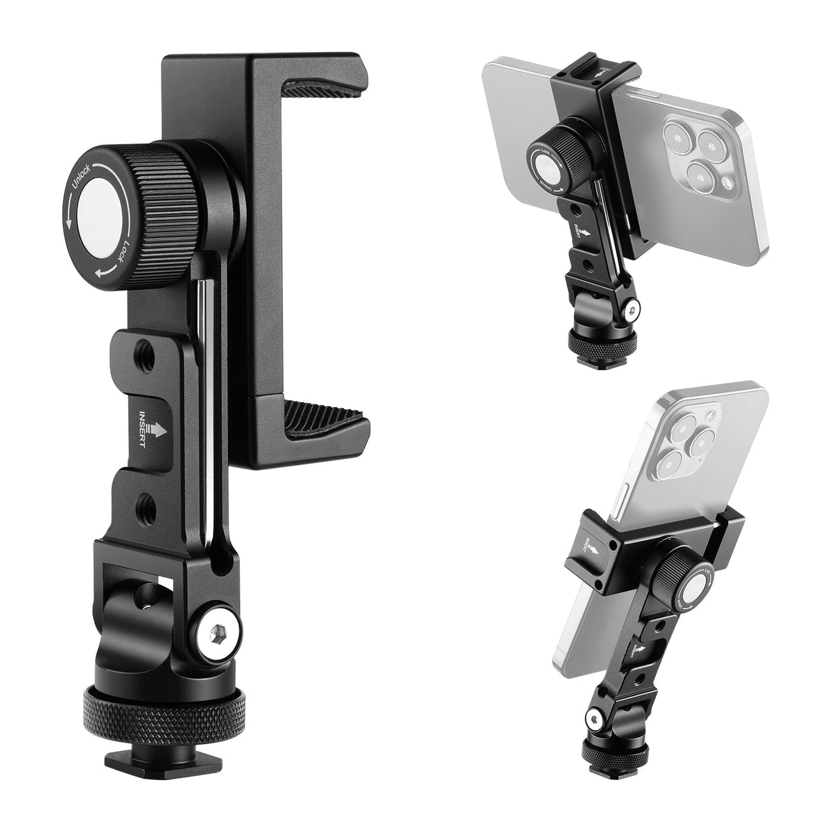 NEEWER Metal Cell Phone Tripod Mount Adapter - NEEWER