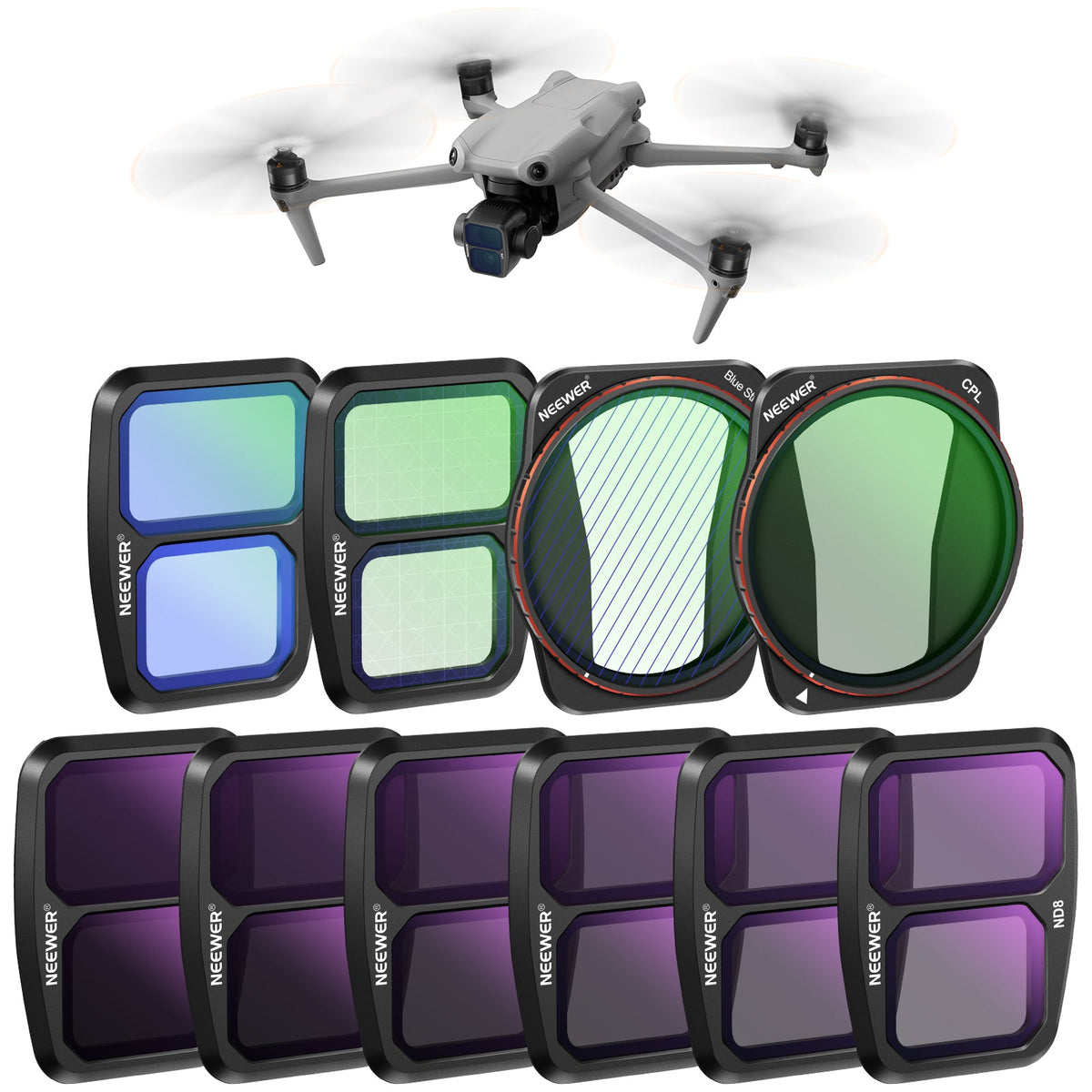 NEEWER ND & Effect Filter Set For DJI Air 3 - NEEWER – NEEWER.AU