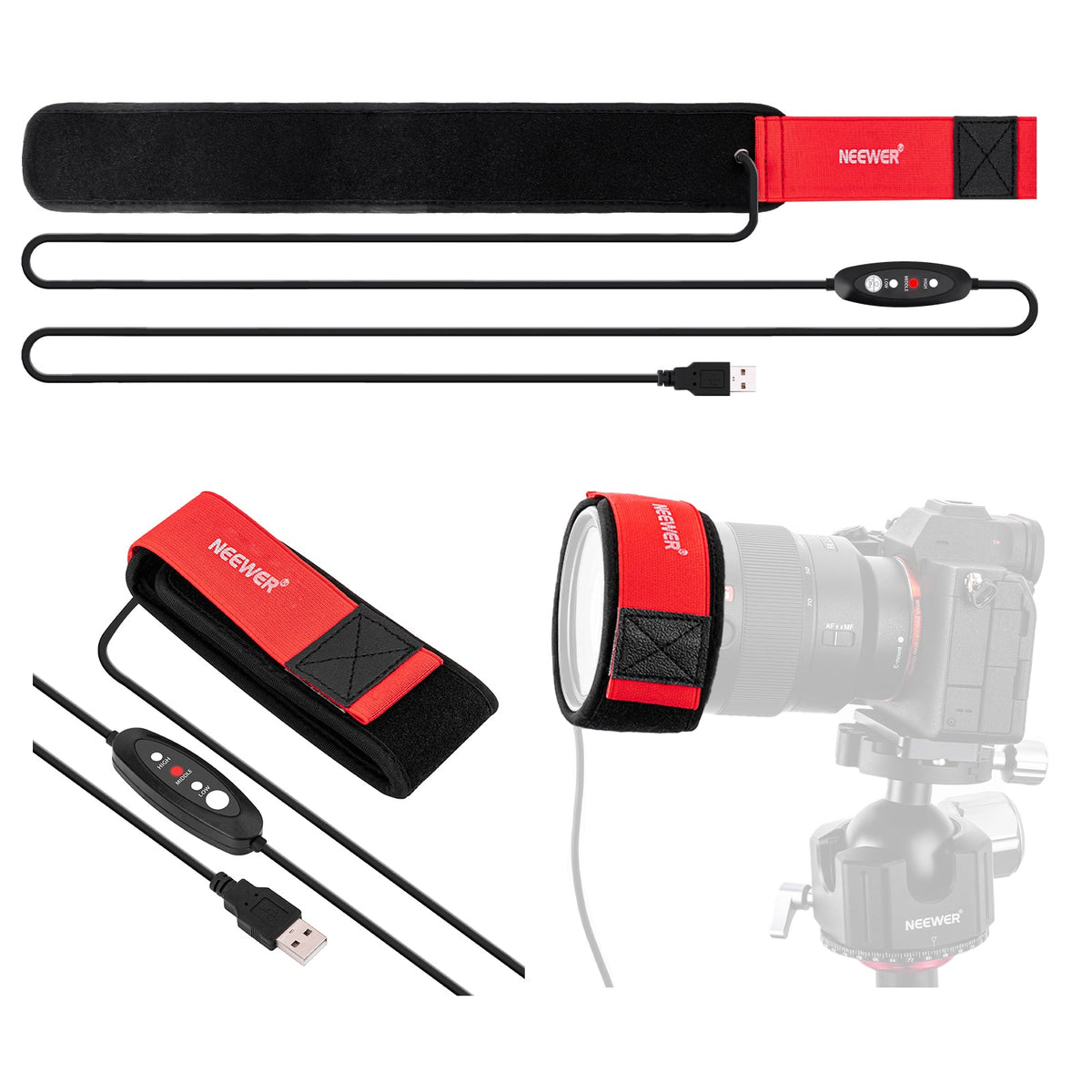 NEEWER USB Lens Heater For DSLR Camera and Telescope - NEEWER