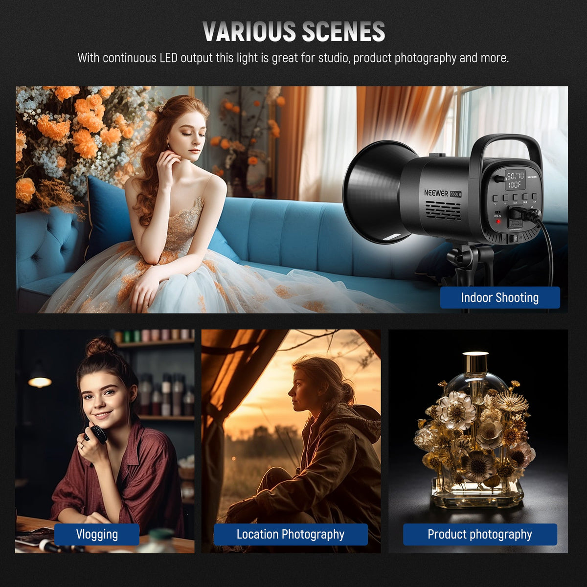 NEEWER CB60B Bi Color 70W LED Video Light - NEEWER – NEEWER.AU